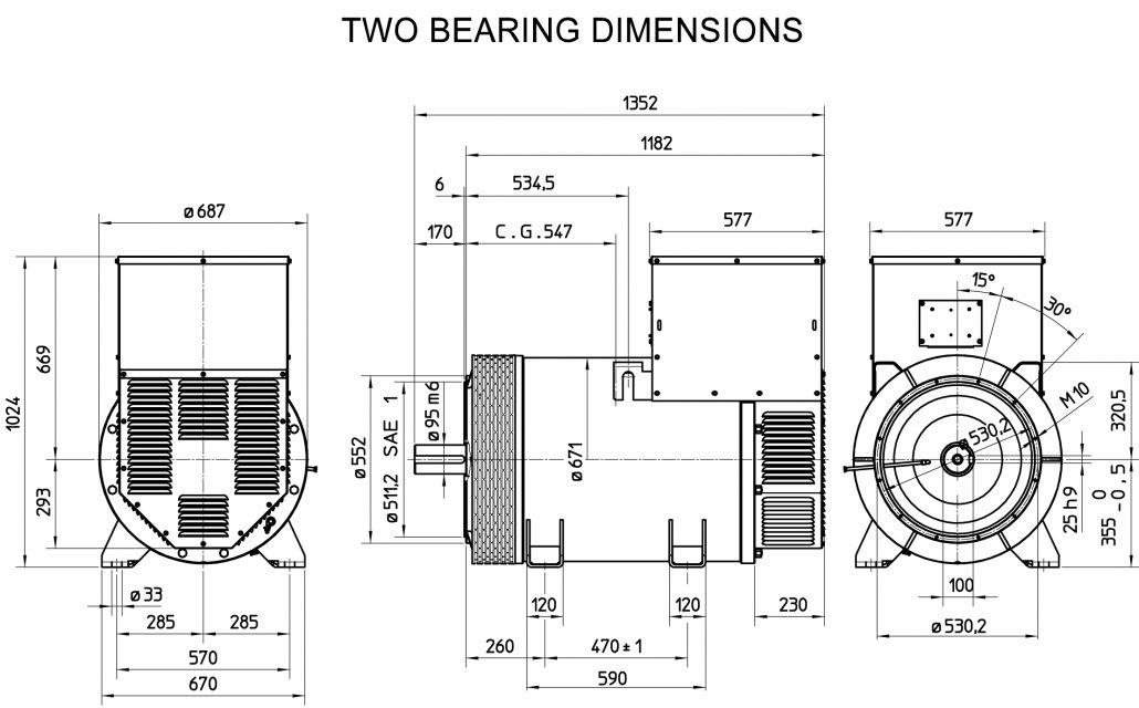 Drawing_Alternator ECO40 2L4A for 530kw-4 - Green NRG Co